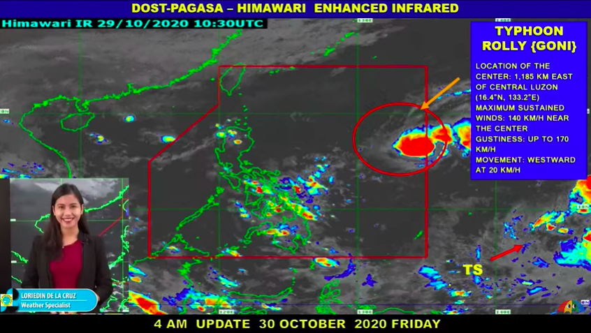 Bagyong Rolly, lalupang lumakas | Bandera