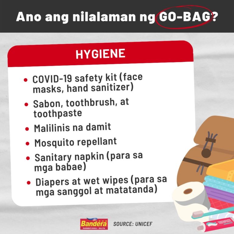 Ready na ba ang iyong Go-Bag?: Mga gamit na kailangang ihanda tuwing ...