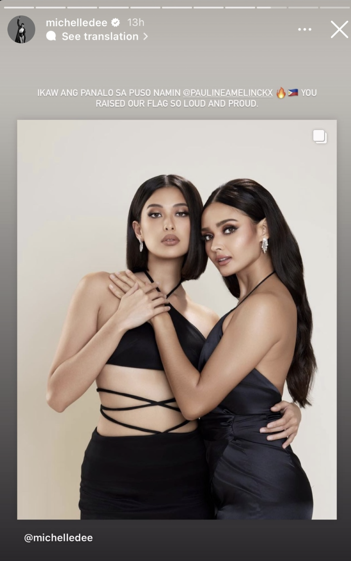 Michelle Dee proud na proud kay Pauline Amelinckx