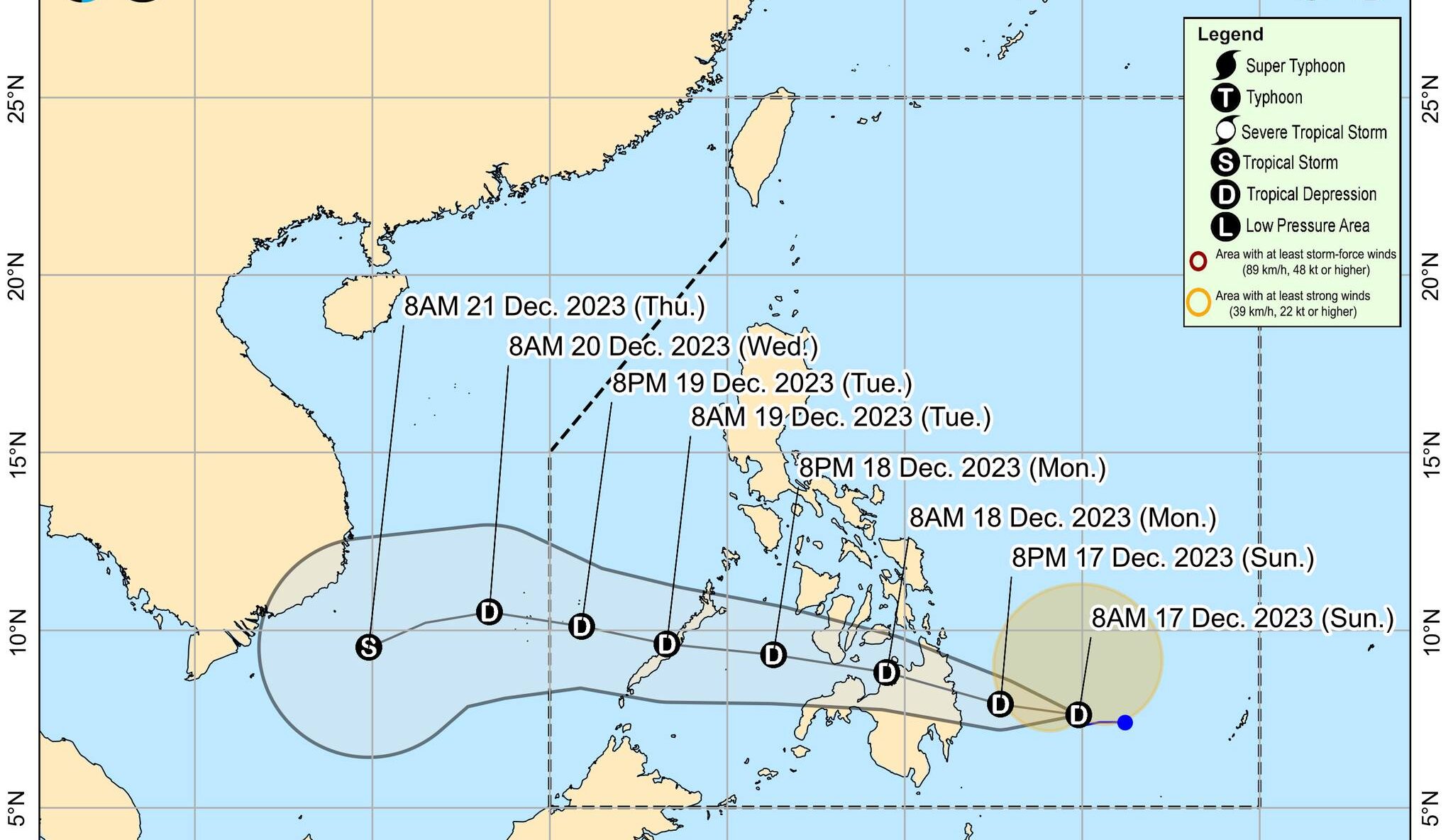 Bagyong Kabayan posibleng tumama sa bahagi ng Mindanao