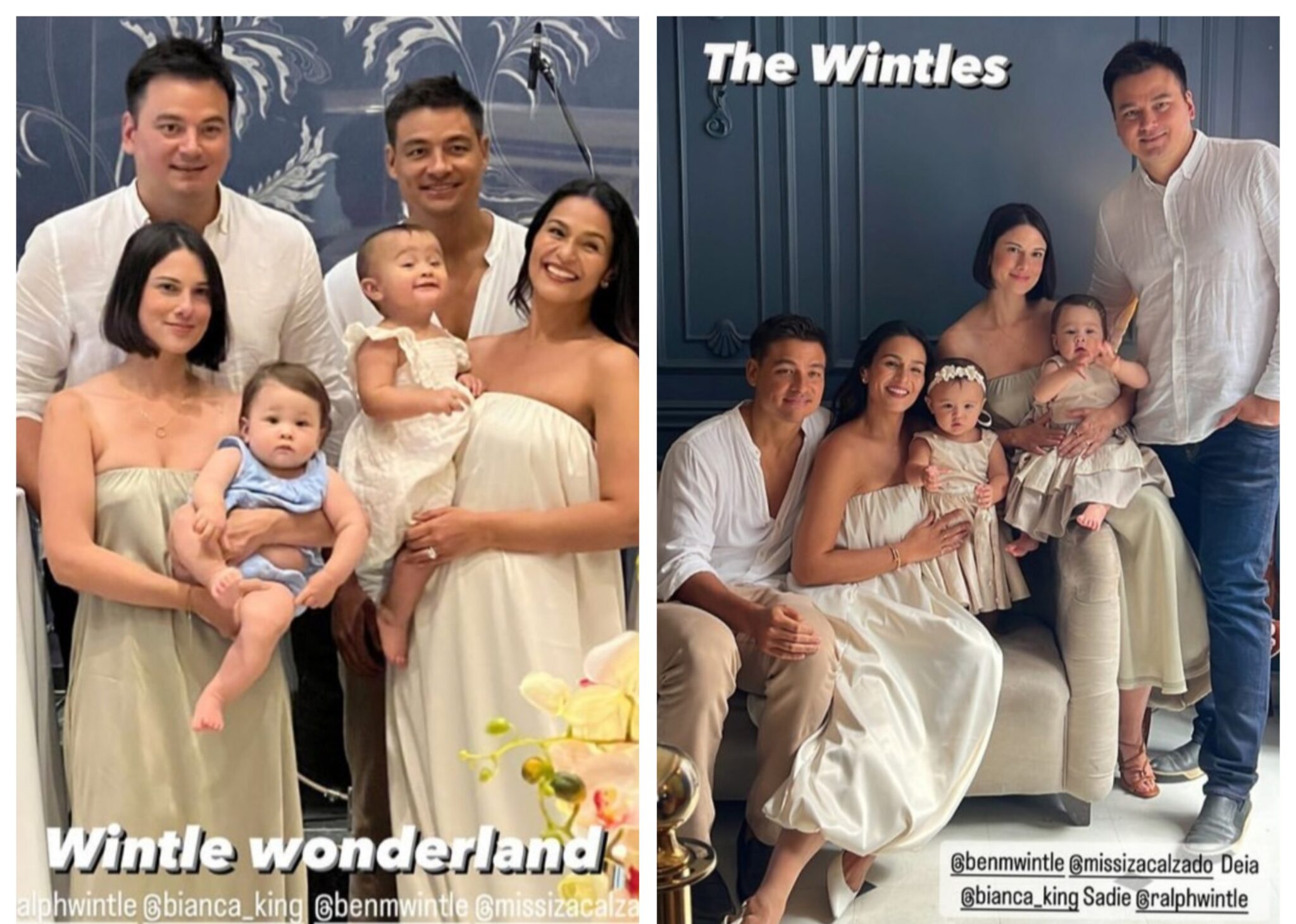 Anak nina Iza Calzado at Bianca King magkasabay na bininyagan