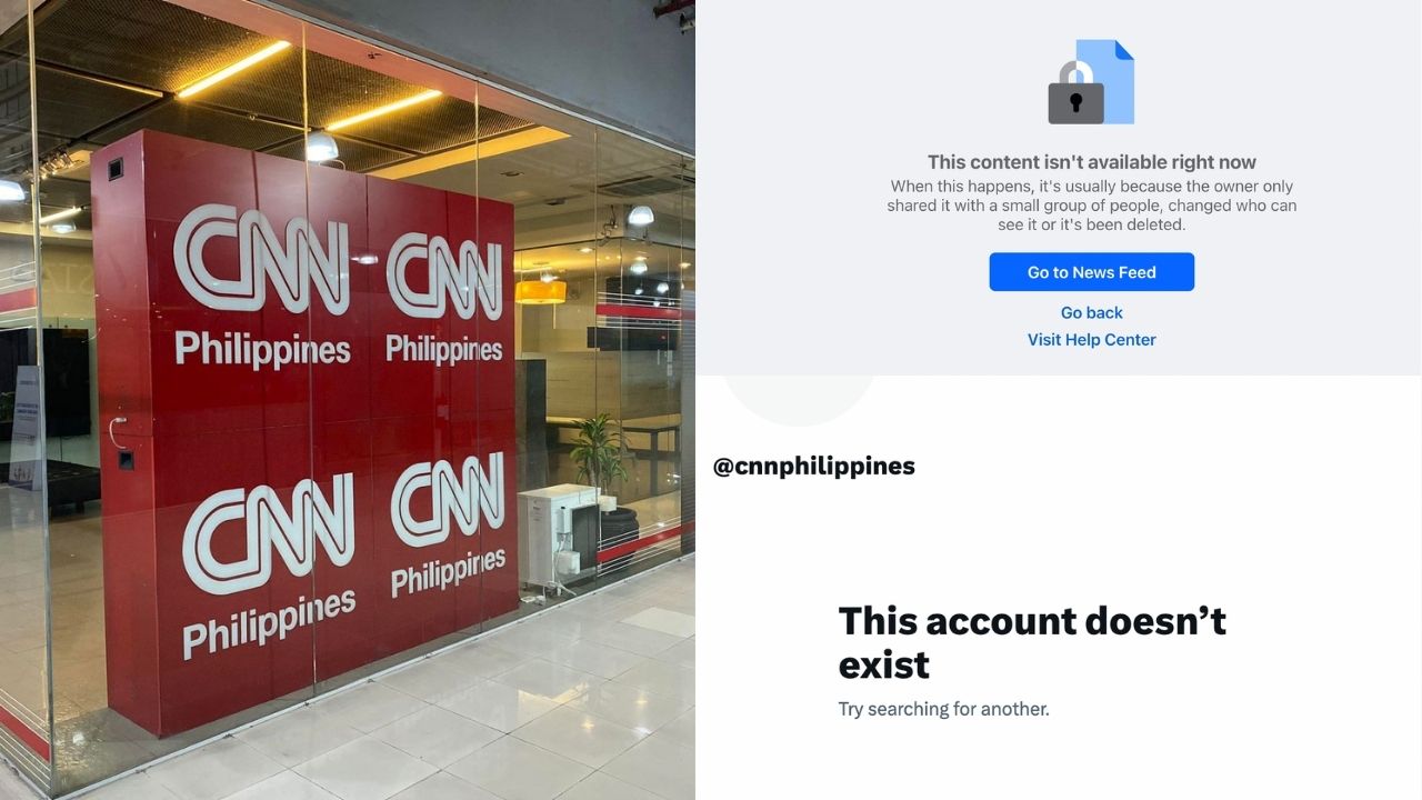 Website, socmed accounts ng CNN PH burado na