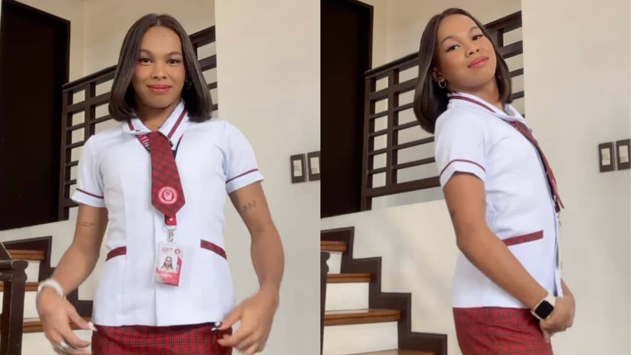 Awra balik pag-aaral, inirampa suot na UE uniform