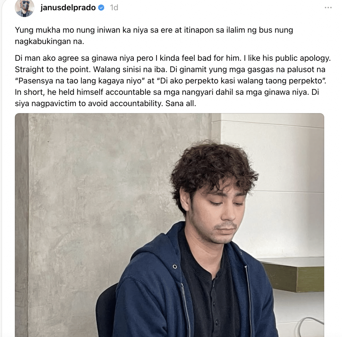 Janus bet ang ‘apology’ ni Anthony: 'Di siya nagpa-victim