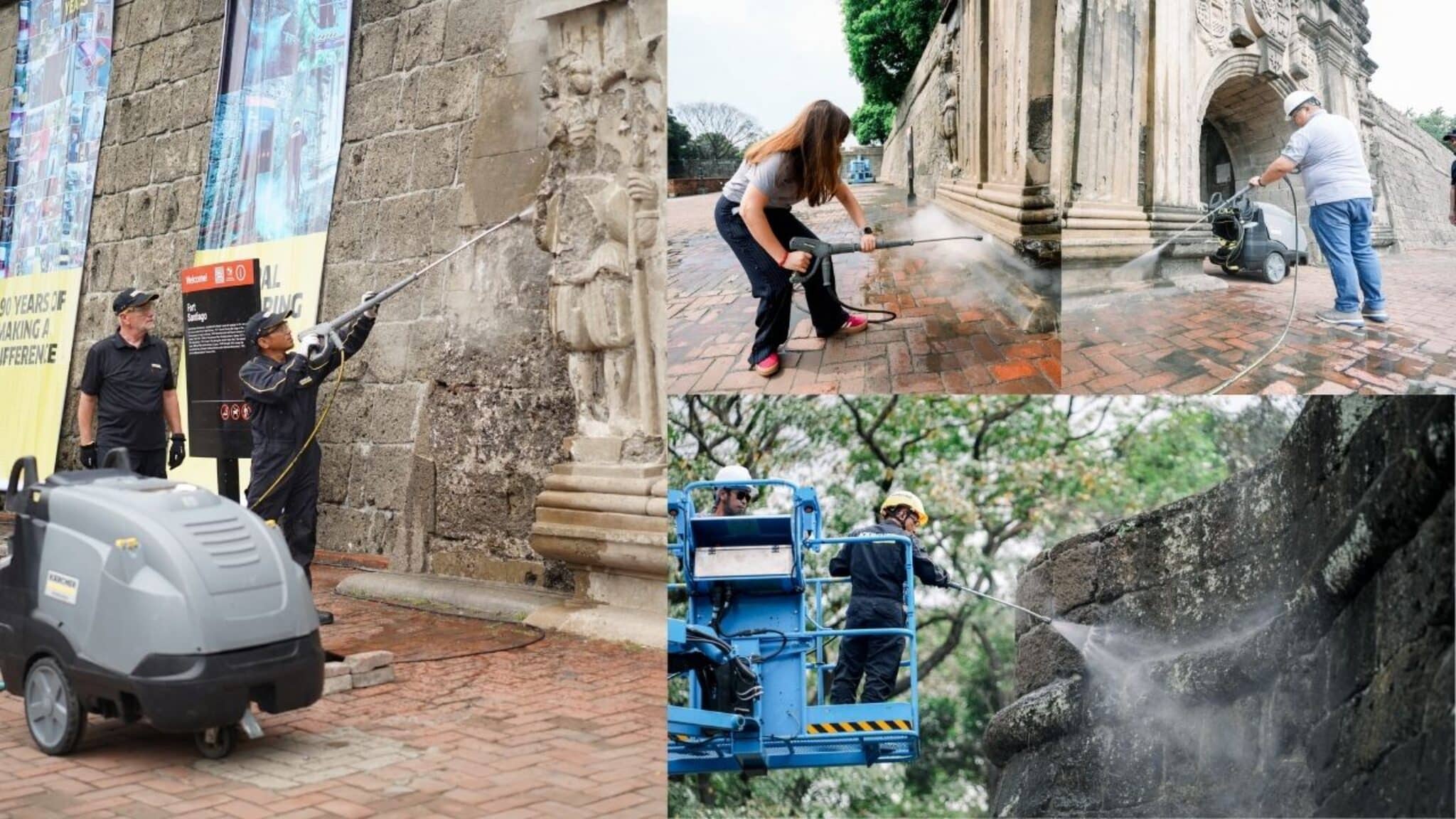 Fort Santiago nagpa-‘cleaning’ mission sa Kärcher, Intramuros