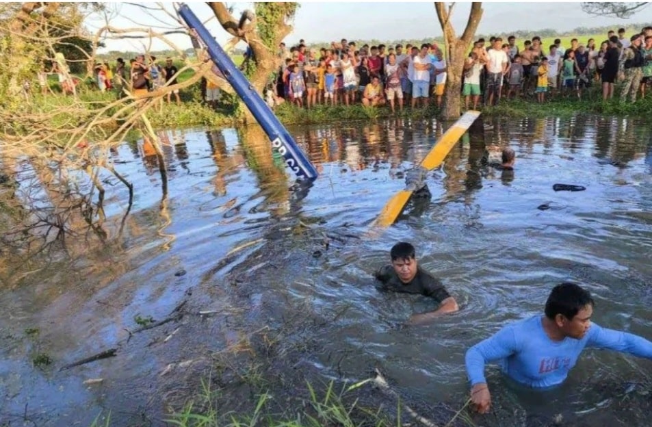 Babaeng piloto patay sa pagbagsak ng helicopter sa Nueva Ecija