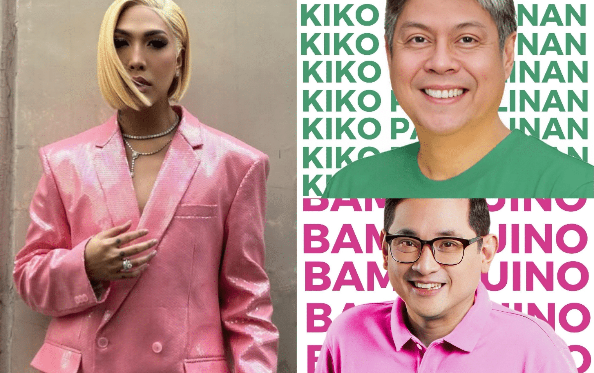 Vice Ganda inendorso sina Kiko Pangilinan, Bam Aquino