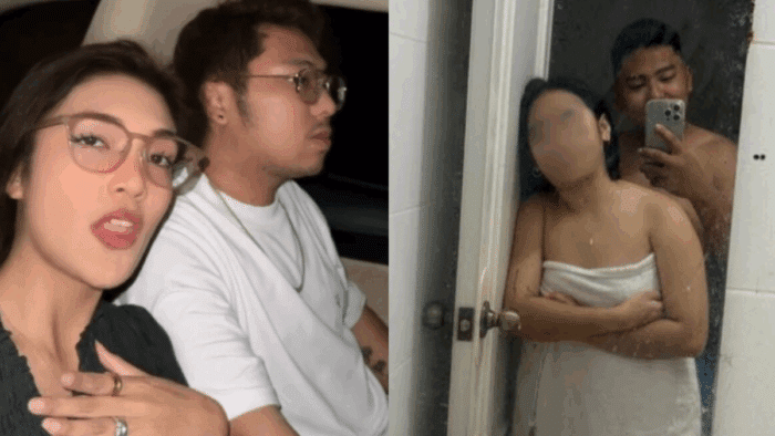 Asawa ni Meiko ibinandera ang mirror selfie kasama ang third party