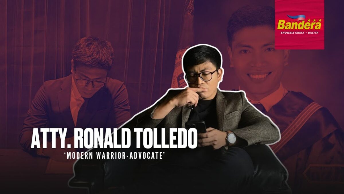 WATCH, NOW NA: Atty. Tolledo ‘Modern Warrior-Advocate’ ng mga inaapi