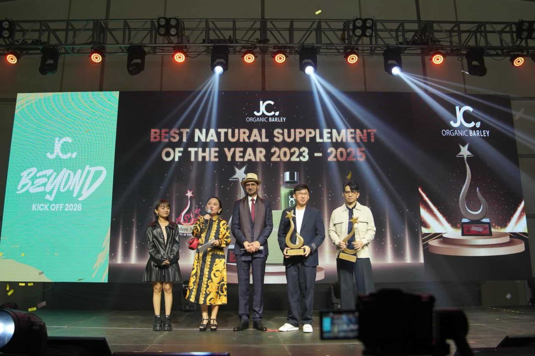 JC Organic Barley Best Natural Supplement of the Year 2025